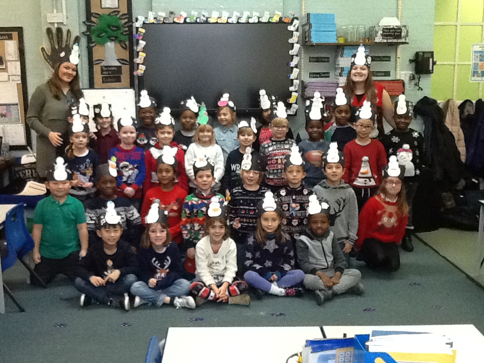 2T festive hats - Sherington Primary School