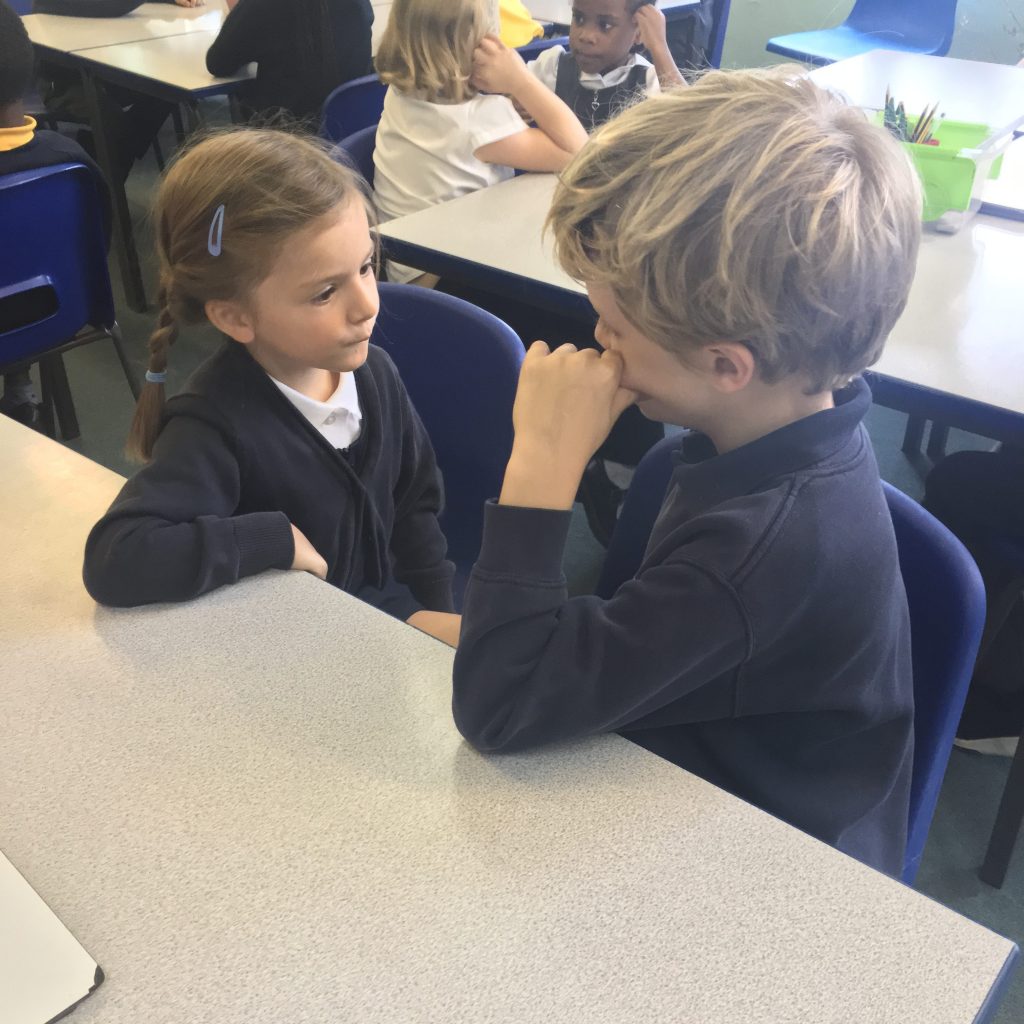 Class buddies - first session of the year! - Sherington Primary School