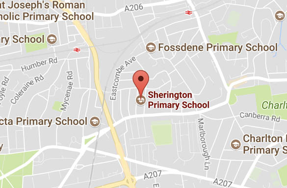 map - Sherington Primary School